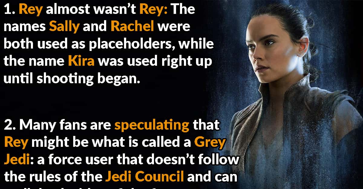 22 Facts About Rey